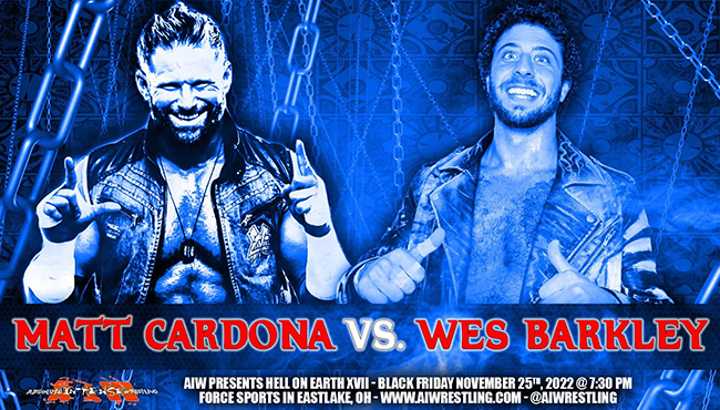 AIW Hell On Earth VXII Results: Matt Cardona Battles Wes Barkley, More ...