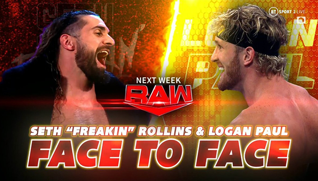 Seth Rollins & Logan Paul Go Face To Face & More On Next Week's WWE Raw ...