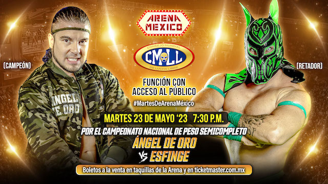 CMLL Arena Mexico Tuesday Results 5.23.23: Esfinge Wins