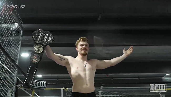 Blake Christian Cashes In, Wins GCW World Title At Cage of Survival 2 ...