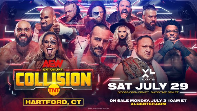 AEW Announces New Collision Taping In Hartford, CM Punk Advertised ...