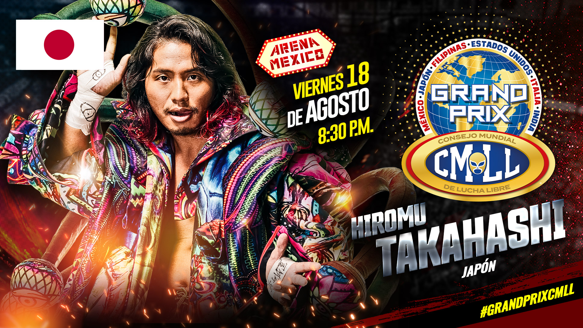 Hiromu Takahashi, KUSHIDA and Others Announced For CMLL Grand Prix ...
