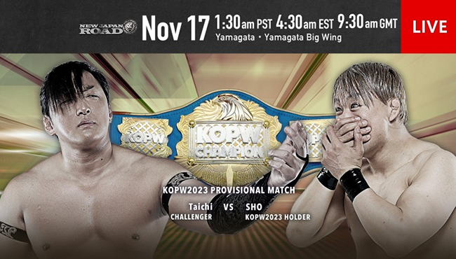 SHO Lists His Proposed Rules For KOPW Title Match Against Taichi ...