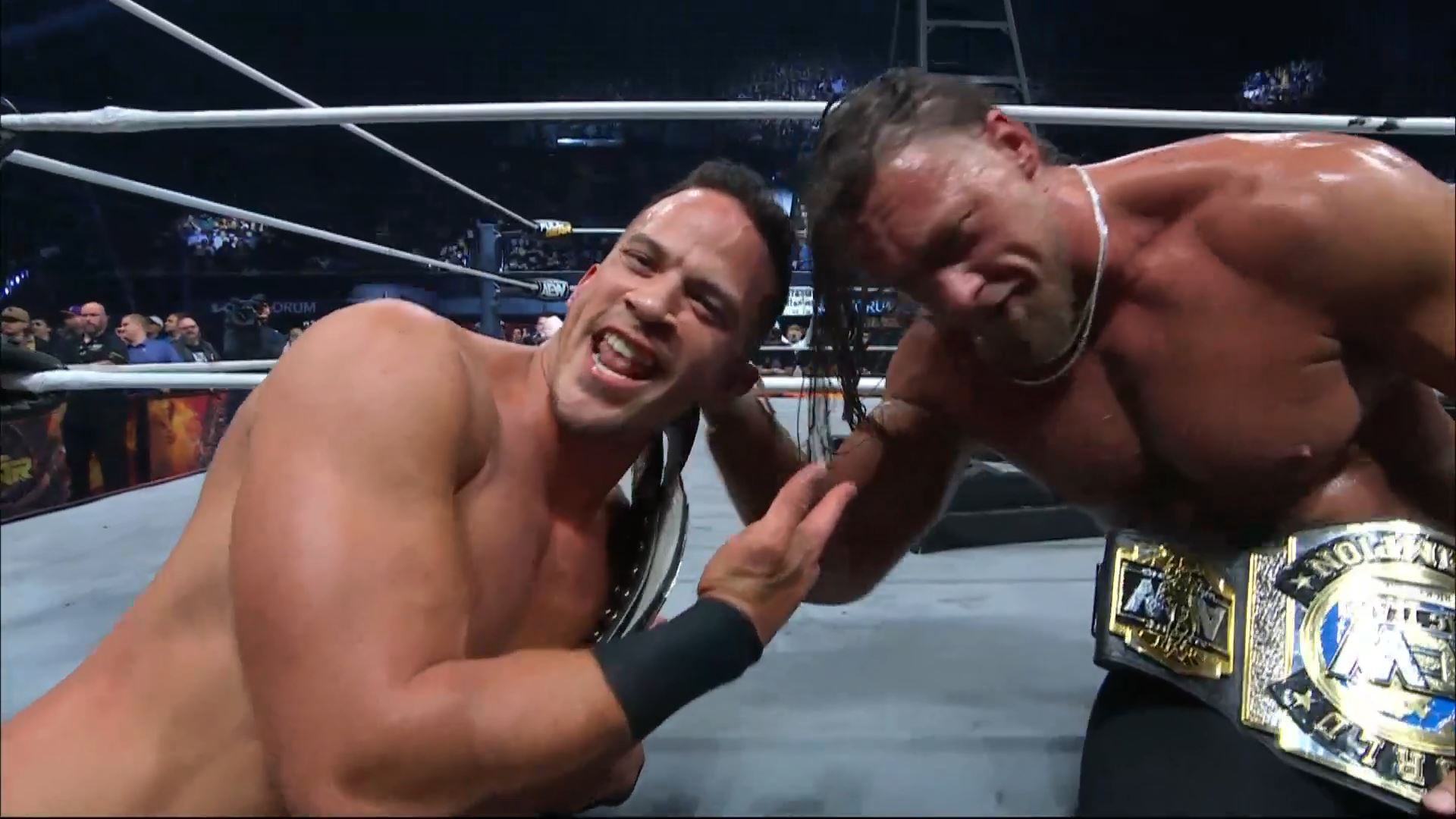 Ricky Starks and Big Bill Retain AEW Tag Titles In Chaotic Ladder Match ...