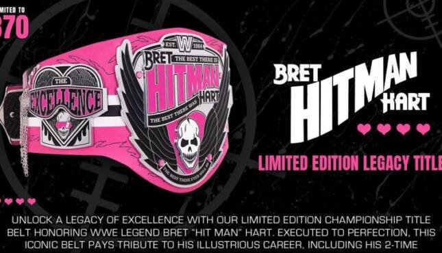 WWE Selling Bret Hart Legacy Championship For $750 | 411MANIA