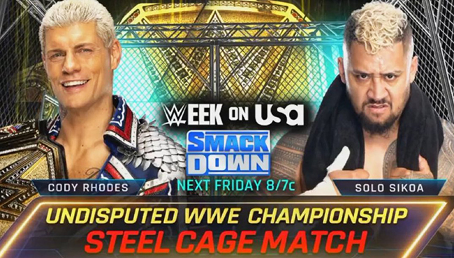 WWE Championship Steel Cage Match Set For Next Week's Smackdown ...