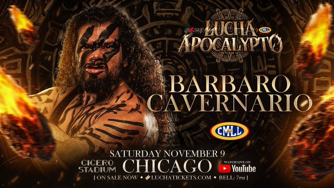 Bárbaro Cavernario Announced For MLW x CMLL Lucha Apocalypto | 411MANIA ...