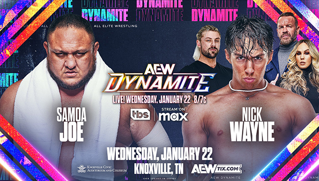 Samoa Joe vs. Nick Wayne Match Postponed From Tonight's AEW Dynamite ...