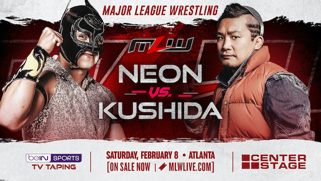 Kushida vs. Neon Set for MLW TV Tapings in February