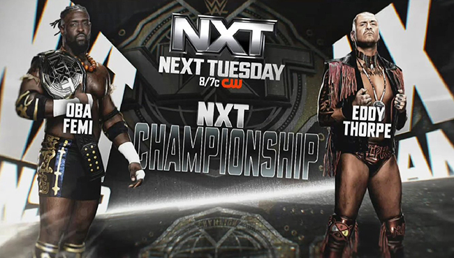 Two Title Matches Set For Next Week's WWE NXT | 411MANIA | Wrestling ...