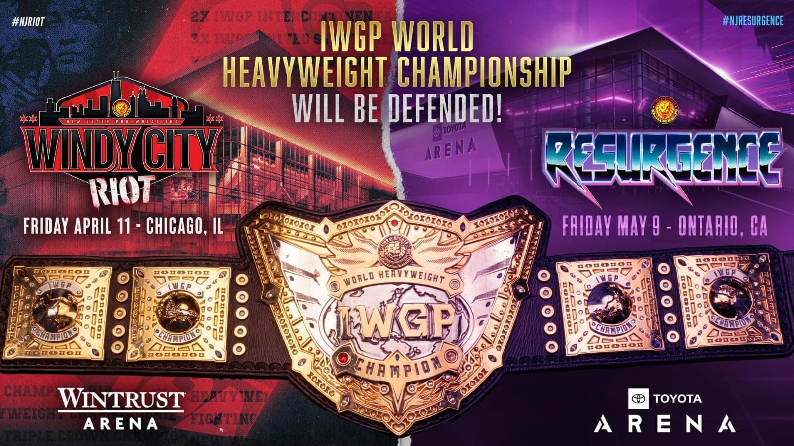 IWGP World Heavyweight Title To Be Defended at Upcoming NJPW Events in ...
