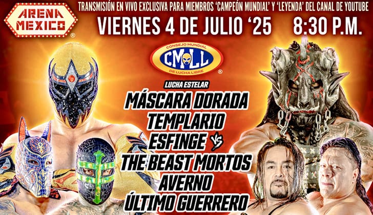 The Beast Mortos Set For This Week's CMLL Viernes Espectacular ...