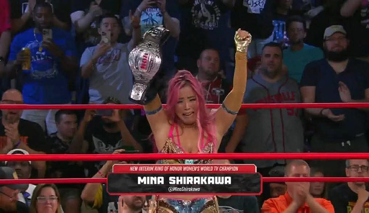 Mina Shirakawa Wins Interim Women’s TV Title At ROH Supercard Of Honor ...