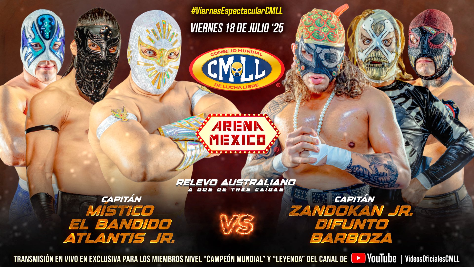 CMLL Viernes Espectacular Results 07.18.25: Leyenda de Plata Tournament ...
