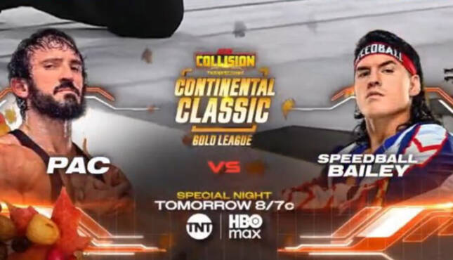 Continental Classic Bouts & More Set For Tomorrow's AEW Collision ...