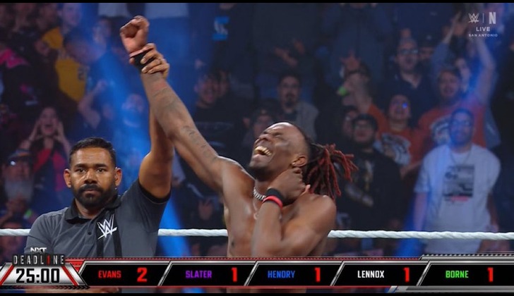 Je'Von Evans Wins The Men's Iron Survivor Challenge At NXT Deadline ...