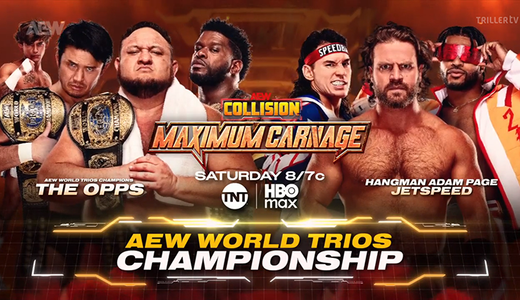 Lineup For Tonight's AEW Collision: Trios Title Match, More | 411MANIA ...