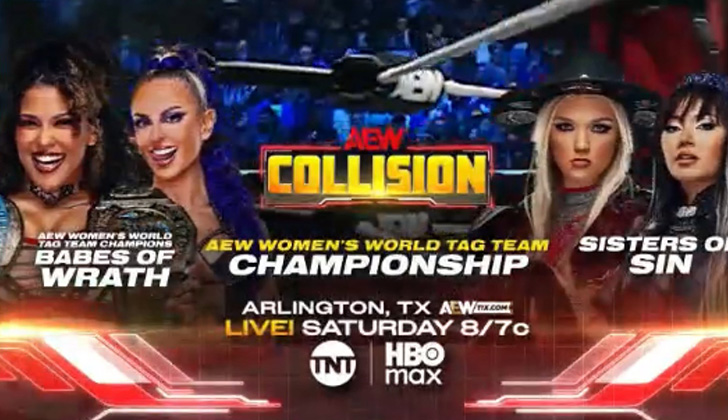 Women’s Tag Team Title Match & More Set For This Week's AEW Collision ...