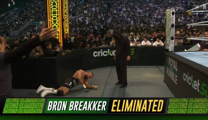 Mystery Man Attacks Bron Breakker at WWE Royal Rumble