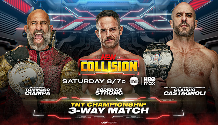 Lineup For Tonight's AEW Collision: Three-Way TNT Title Match ...