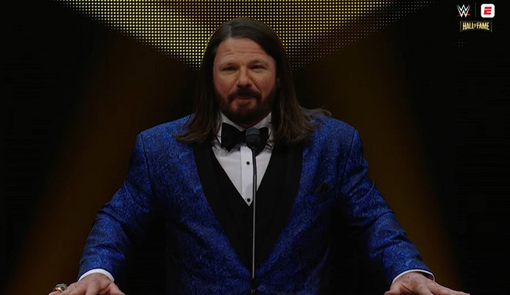 AJ Styles Closes Out 2026 WWE Hall of Fame, Gets 'One More Match' Chant ...