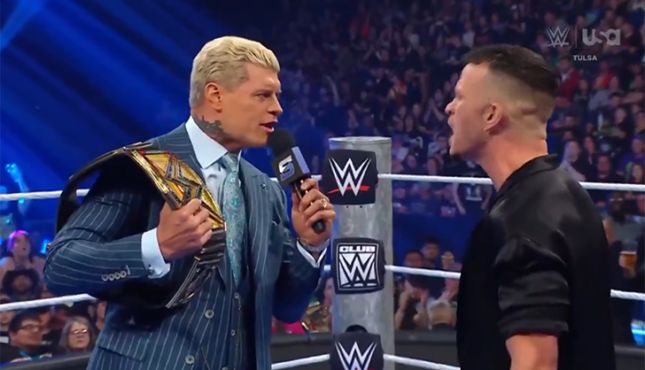 Ricky Saints Confronts Cody Rhodes In WWE Smackdown Debut Segment ...