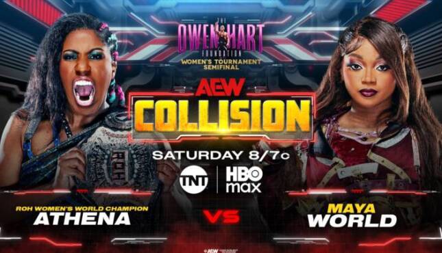 Athena vs. Maya World Owen Hart Cup Semifinal Official for 6/20 AEW ...